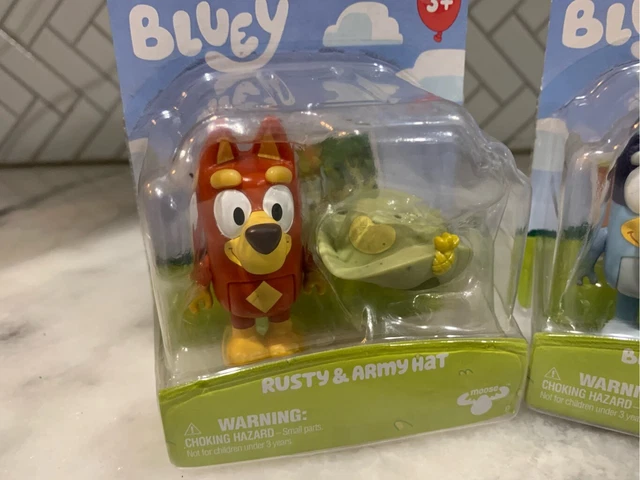 BLUEY & XYLOPHONE Bluey Story Starter Pack & Rusty Playset Army Episode ...