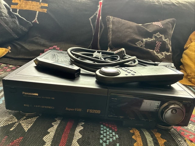 PANASONIC VIDEO CASSETTE Recorder NV-FS200 HQ Hi-Fi Stereo Super-VHS ...