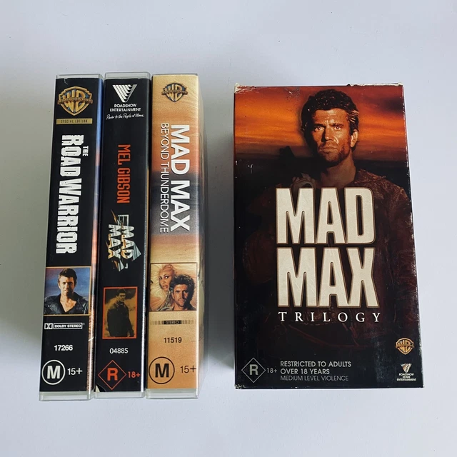MAD MAX VHS Box Set Mad Max Trilogy R18+ Action Movies Video Tape Lot ...