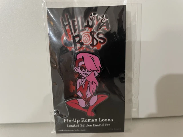 HELLUVA BOSS - Pin Up Human Loona Enamel Pin Sharkrobot Vivziepop ...