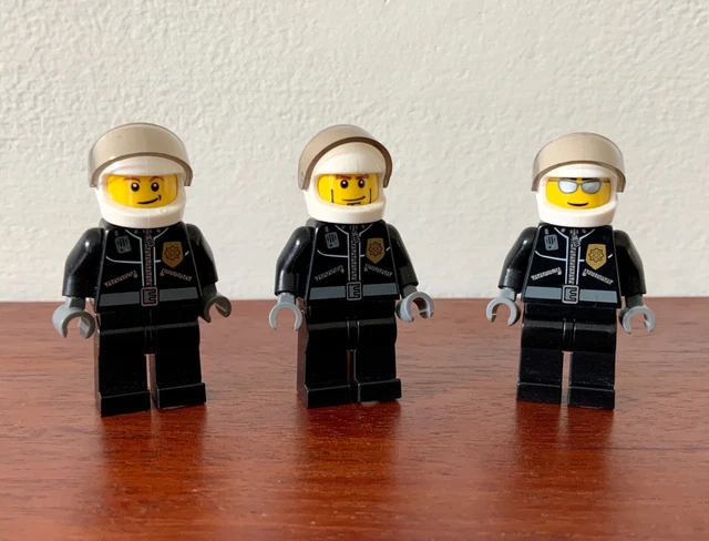 LEGO CITY MINI Figure Bundle Lot Police Biker Policeman Cop Copper ...