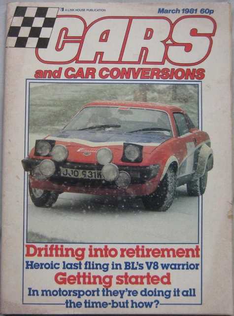 CARS AND CAR Conversions magazine March 1981 featuring Triumph TR7 V8 £ ...