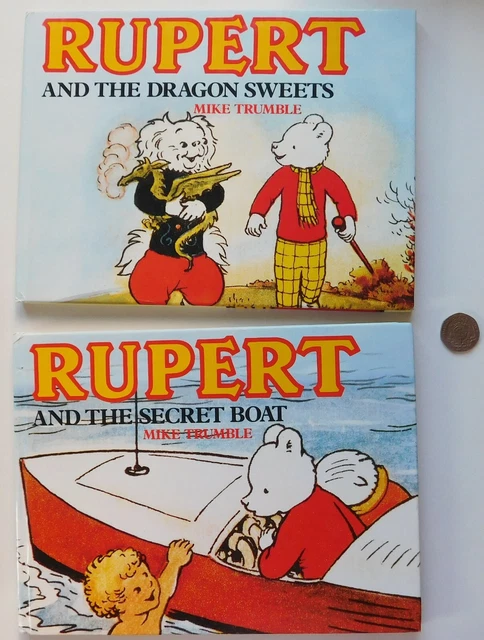 2 CHILDRENS BOOKS Rupert and the Secret Boat, Dragon Sweets Rupert the ...