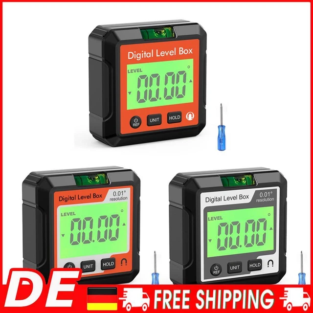 DIGITAL ANGLE PROTRACTOR Inclinometer Universal Magnetic Level Meter ...