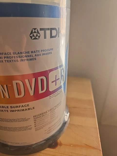 TDK 8X DVD+R Print On One Sided Printable Disc Spindle $0.99 - PicClick CA