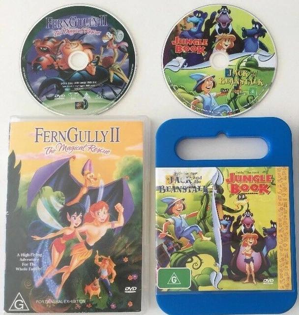 2 DVDS = 3 MOVIES FERNGULLY 2 & Jack & the beanstalk & JUNGLE BOOK FREE ...