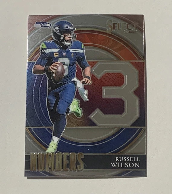 2021 PANINI SELECT Russell Wilson Select Numbers #SN-8 Seattle Seahawks ...