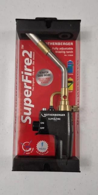 ROTHENBERGER SUPER FIRE 2 Map & Propane Brazing Torch 68635 £67.50 ...