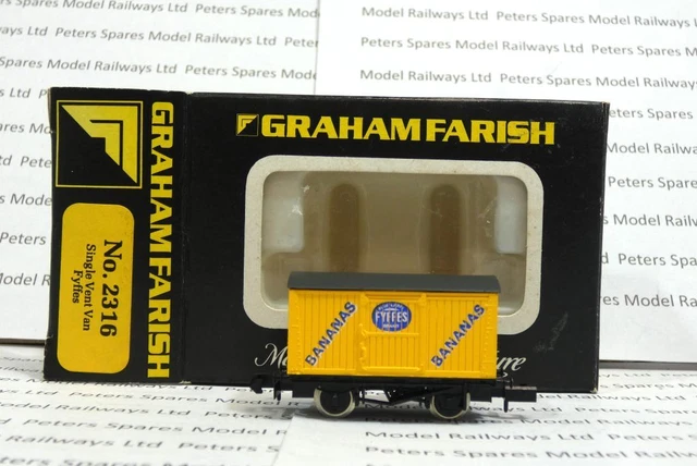 GRAHAM FARISH 2316 USED Single Vent Van Fyffes N Gauge £8.00 - PicClick UK