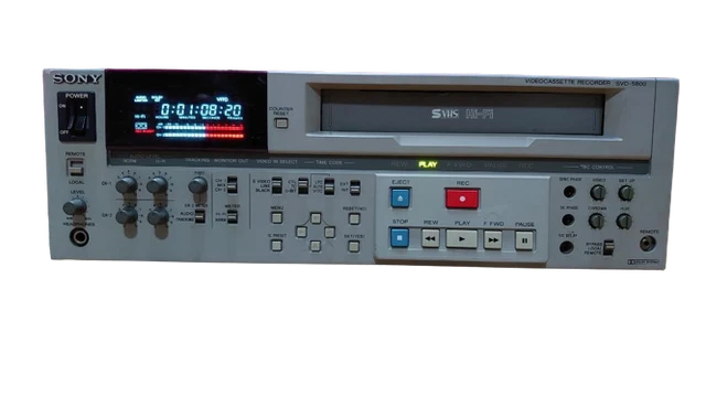 SONY SVO-5800 S-VHS Video Editing Deck Cassette Player Good FP £811.24 ...