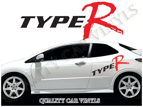 HONDA CIVIC TYPE R Logo Graphics Vinyl Decal Stickers P2 £13.99 ...