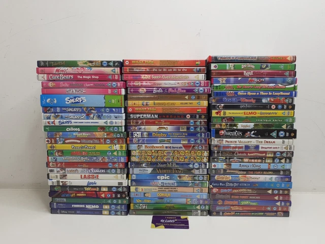 LARGE 73+ DVD Bundle Kids Children’s Movies Including Disney Dreamworks ...