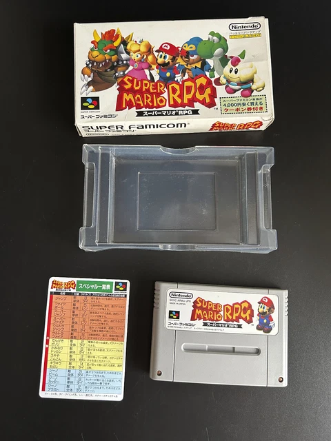 SUPER MARIO RPG Nintendo SNES Super Famicom Genuine Japanese Boxed Game ...