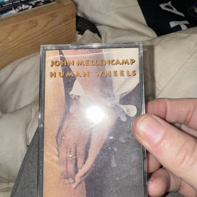JOHN COUGAR MELLENCAMP Cassette Tape HUMAN WHEELS 1993 Rock Folk Rare £ ...