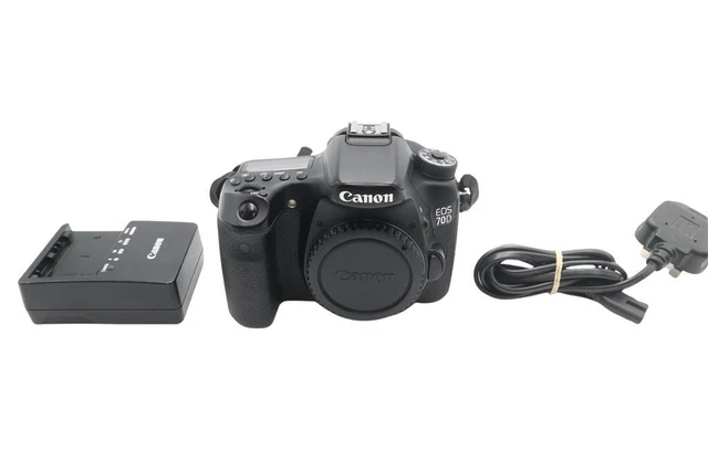 CANON 70D DSLR Camera 20.2MP Body Only, Shutter Count 5480, Good ...