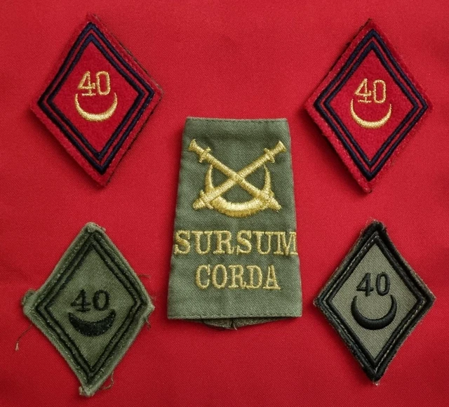 LOT D’INSIGNES EN tissu du 40e Régiment d’Artillerie - 40RA EUR 28,00 ...