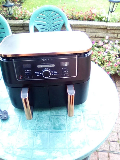 NINJA FOODI MAX Af400Uk 9.5L Dual Zone Air Fryer Black And Copper 2023 Edition £70.00 - PicClick UK