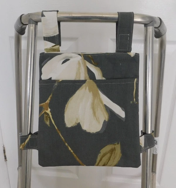 WALKING FRAME BAG Zimmer frame bag Walking frame caddy Easy fasten ...