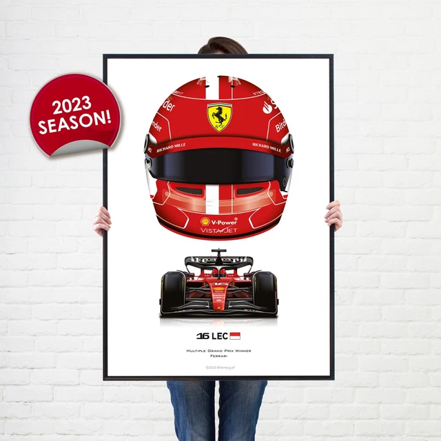 FORMULA 1 CHARLES Leclerc 2023 Racing Helmet Formula 1 Ferrari Art ... FORMULA 1 CHARLES Leclerc 2023 Racing Helmet Formula 1 Ferrari Art ...