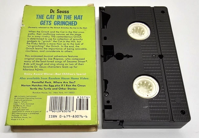 DR. SEUSS THE Cat In The Hat Gets Grinched VHS 1982 Random House £5.36 ...