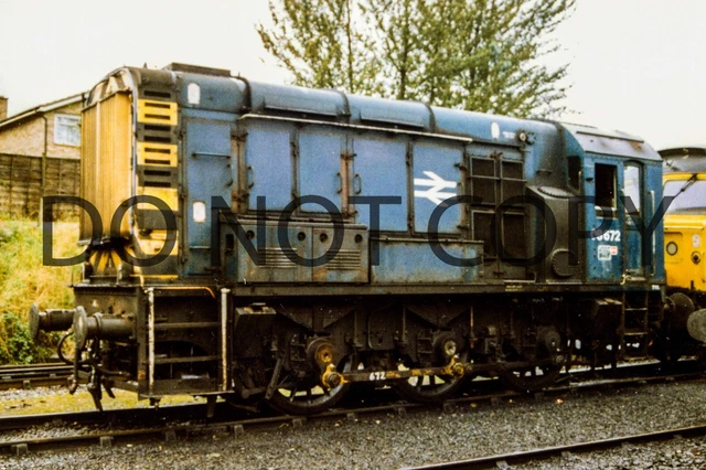 UK DIESEL TRAIN Railway Photograph Of Class 08 08672 Loco. Rm08-253 £1. ...