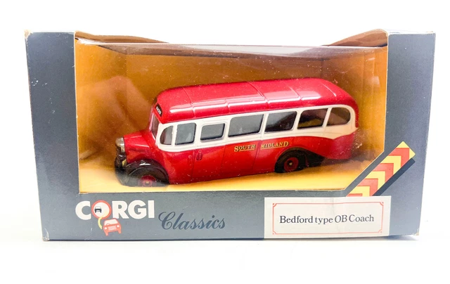 CORGI CLASSICS BEDFORD type OB Coach South Midland diecast model £8.99 ...