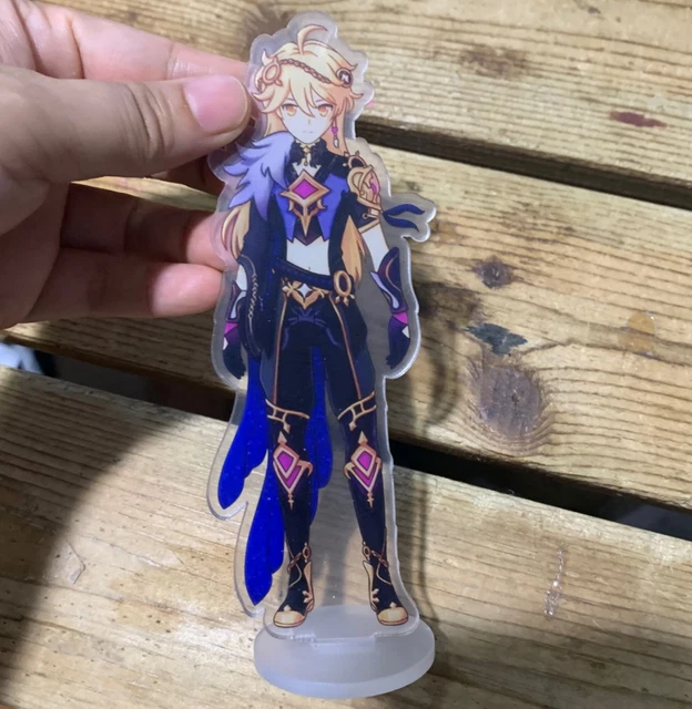 ANIME STAND GENSHIN Impact Aether Lumine Hotaru Acrylic Figure Display ...