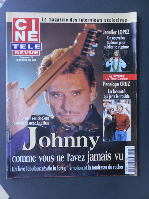 CINE TELE REVUE N° 8 JOHNNY HALLYDAY Jeanne MOREAU Philippe NOIRET Jane ...