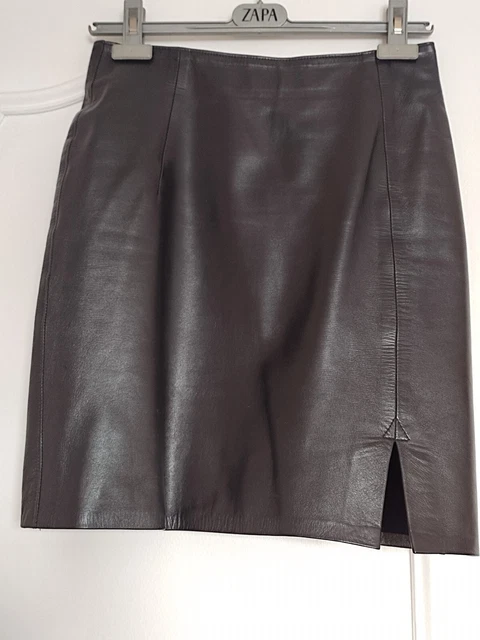 JUPE CUIR D'AGNEAU noir Gabriel Angeli ® Paris EUR 38,00 - PicClick FR