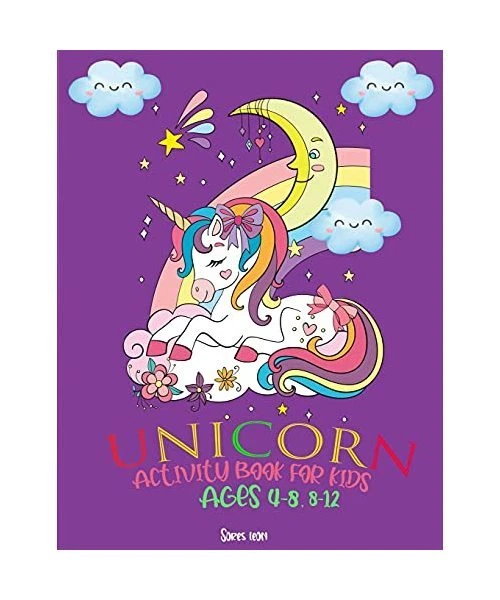 UNICORN ACTIVITY BOOK for Kids 4-8, 8-12 Ages: COLORING, WORD SEARCH ...