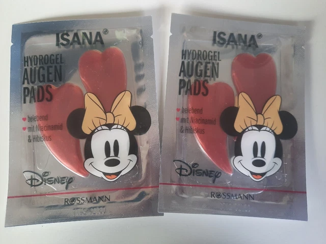 ISANA DISNEY MINNIE Mouse Mickey Maus Hydrogel Augen Pads mit Hibiskus ... ISANA DISNEY MINNIE Mouse Mickey Maus Hydrogel Augen Pads mit Hibiskus ...