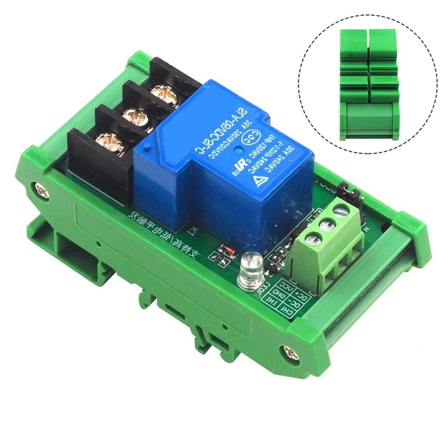 CHANNEL RELAY BOARD Components Business Industrial With Optocoupler 30A ...
