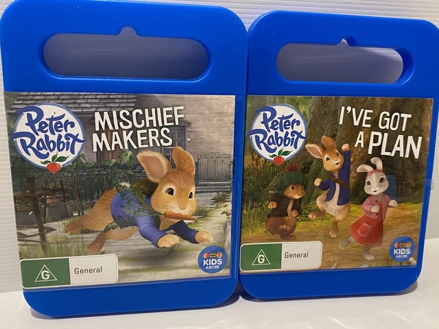 PETER RABBIT X2 DVD Collection Bundle R4 Kids I’ve Got A Plan/Mischief ...