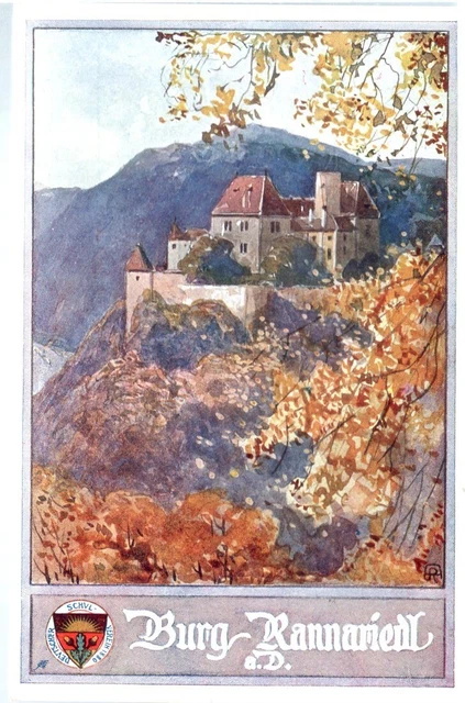 KÜNSTLER-AK DEUTSCHER SCHULVEREIN Nr. 438: Blick zur Burg Rannariedl a. D. EUR 1,00 - PicClick DE