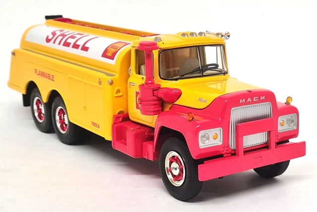 1ST GEAR 1/34 Mack R Fuel Tanker 1966 Shell Oil Diecast Scale Model ...