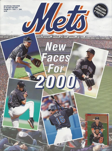 2000 NEW YORK Mets tableau de bord officiel nouveaux visages pour 2000 ...