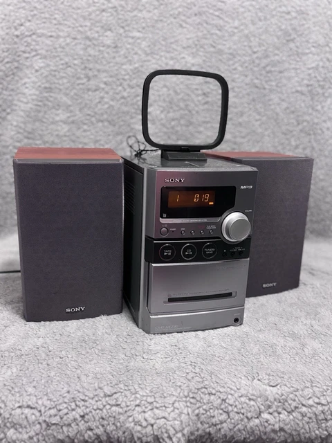 SONY CMT-NEZ30 AM/FM Stereo CD Cassette Micro Hi-Fi Component System ...