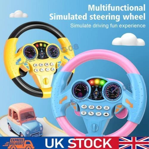 KID BABY SIMULATION Pretend Driving Car Toy Steering Wheel Music ...
