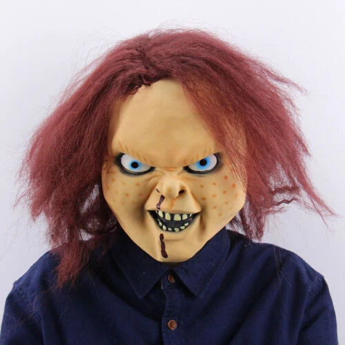 CHUCKY MASK COSTUME Horror Latex Mascarilla Halloween Devil Killer Doll ...