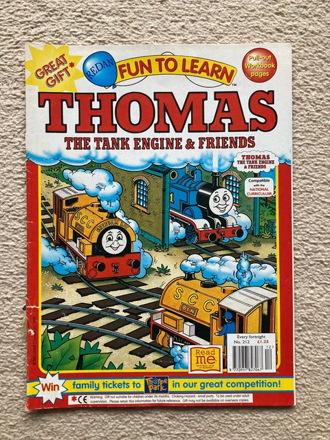 THOMAS THE TANK Engine Fun to Learn Issue 212 From 1999 With Poster £5. ...