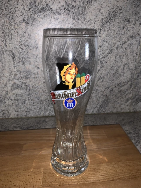 HB MÜNCHNER KINDL - Schönes Weißbier/Weizenglas - selten/rar EUR 15,00 ...