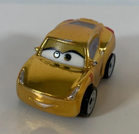 DISNEY PIXAR CARS Mini Racers Metallic Gold Cruz Ramirez without the ...
