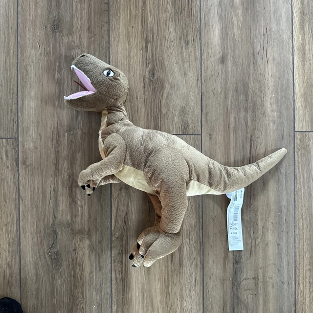 IKEA JATTELIK TYRANNOSAUR Rex Dinosaur Soft Toy Plush T-rex 17” Rare £9 ...