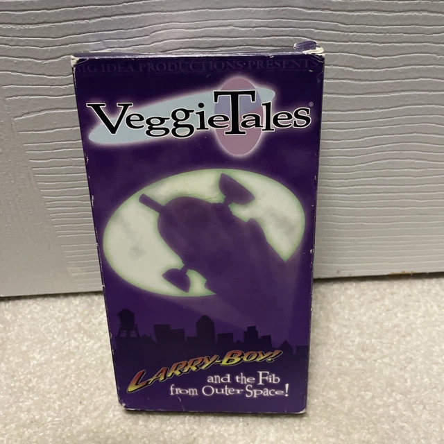VHS VEGGIETALES - Larryboy And The Fib from Outer Space! (VHS, 1997) £4 ...