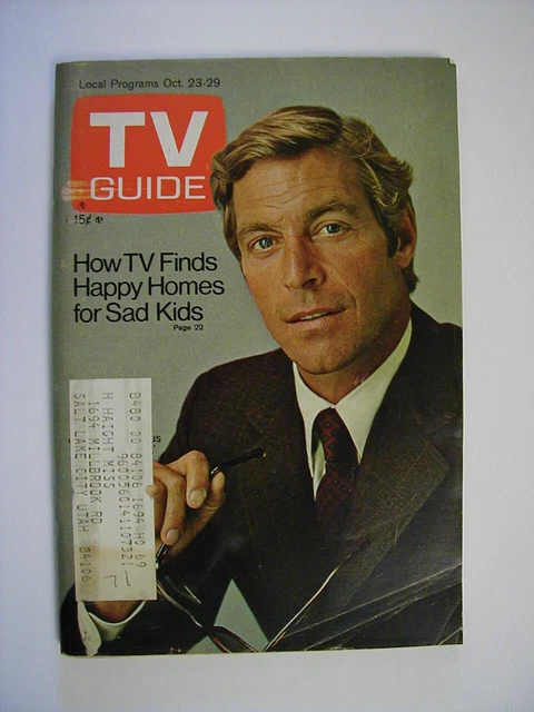 UTAH-ID OCT 23 TV Guide 1971 LONGSTREET James Franciscus ROD TAYLOR ...
