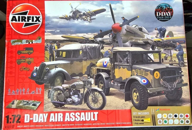 AIRFIX D-DAY AIR Assault Diorama Model Kit - Paints Included - Scale 1: ...