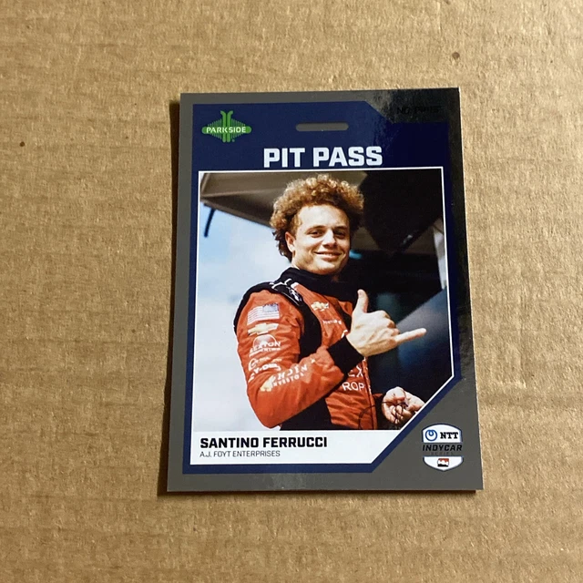 2024 PARKSIDE NTT Indy Car Racing PIT PASS Card SANTINO FERRUCCI $0.99 ...