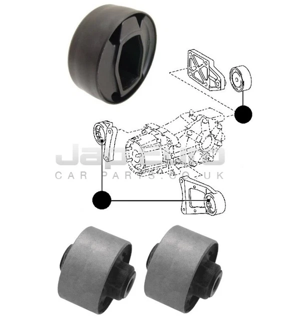 FOR TOYOTA RAV4 2005-2012 Rear Differential Diff Mounting Bushes Set £ ...