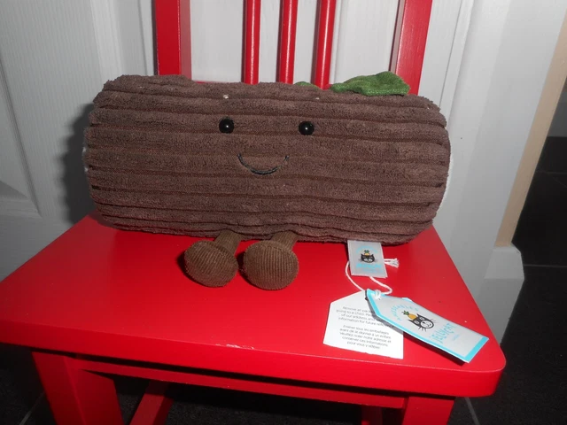 JELLYCAT AMUSEABLES YULE Log New With Tags A2YUL £25.25 - PicClick UK