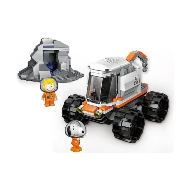 PEANUTS SNOOPY ASTRONAUT NASA Space Rover Block Set EUR 50,67 - PicClick DE